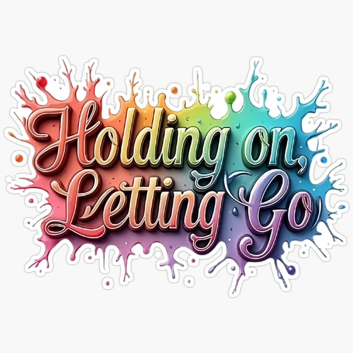 DOPASTICKER Holding On, Letting Go Embracing Change And Memories ...