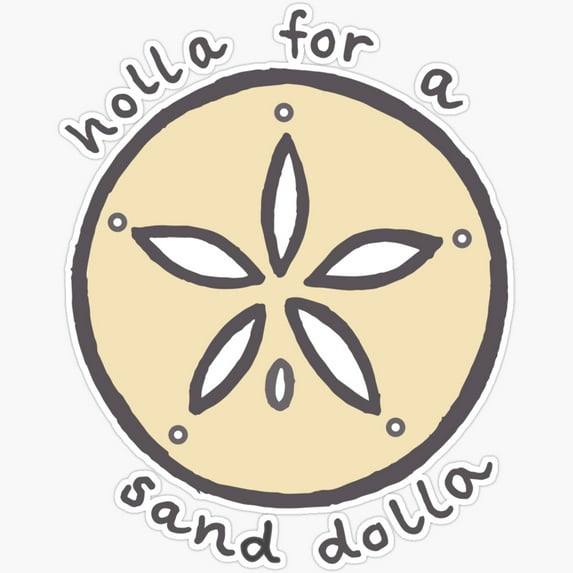 DOPASTICKER Holla For A Sand Dolla Sticker Decorative Laptop, Phone ...