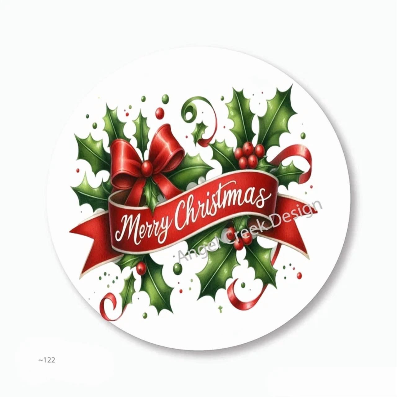 DOPASTICKER Holly Berry Merry Chri.Stm.As Scrapbook Stickers Phone ...