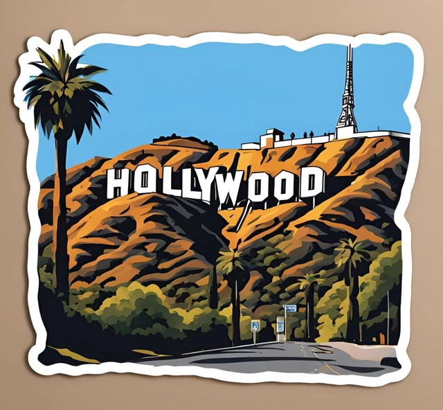 DOPASTICKER Hollywood Sticker Phone Decal Water Bottle Stickers, Cars ...