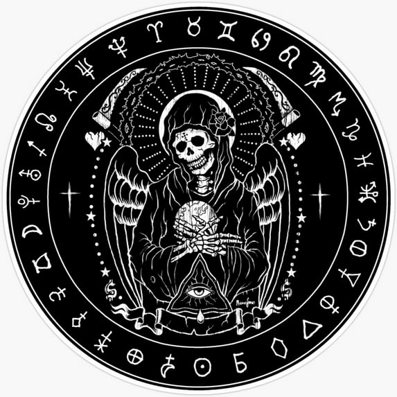 DOPASTICKER Holy Death San.Ta Muerte Sticker Decorative Laptop, Phone ...