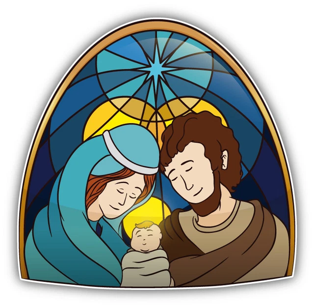 DOPASTICKER Holy Family Religion Car Sticker Decal Phone Decal Water ...