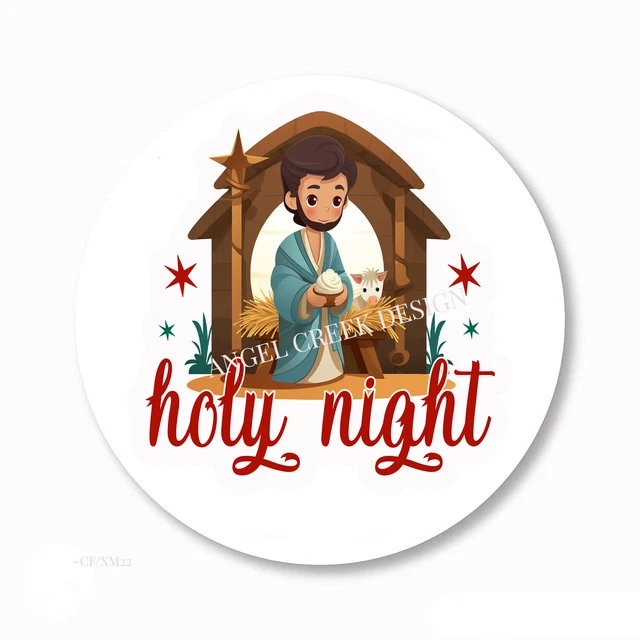 DOPASTICKER Holy Night Manger Chri.Stm.As Scrapbook Stickers Phone ...