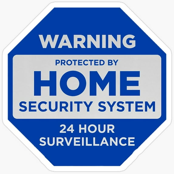DOPASTICKER Home Security System Sign Gift You - Phone Stickers ...