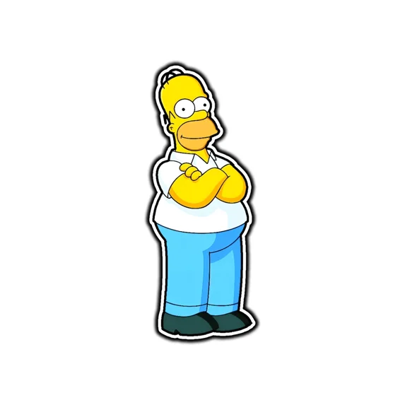 DOPASTICKER Homer Sticker Decal Phone Decal Water Bottle Stickers, Cars ...