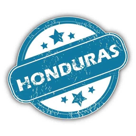 DOPASTICKER Honduras Rubber Sticker Decal Phone Decal Water Bottle ...