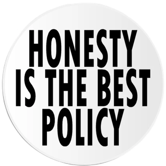 DOPASTICKER Honesty Is The Best Policy Sticker Phone Decal Water Bottle ...