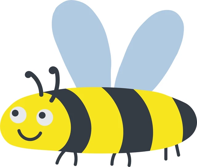 DOPASTICKER Honey Bee Sticker Character Hippie Boho Summer Yellow Cute ...