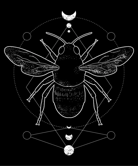 DOPASTICKER Honey Bee Sticker Geometrical Insect Animal Hive Pollen ...