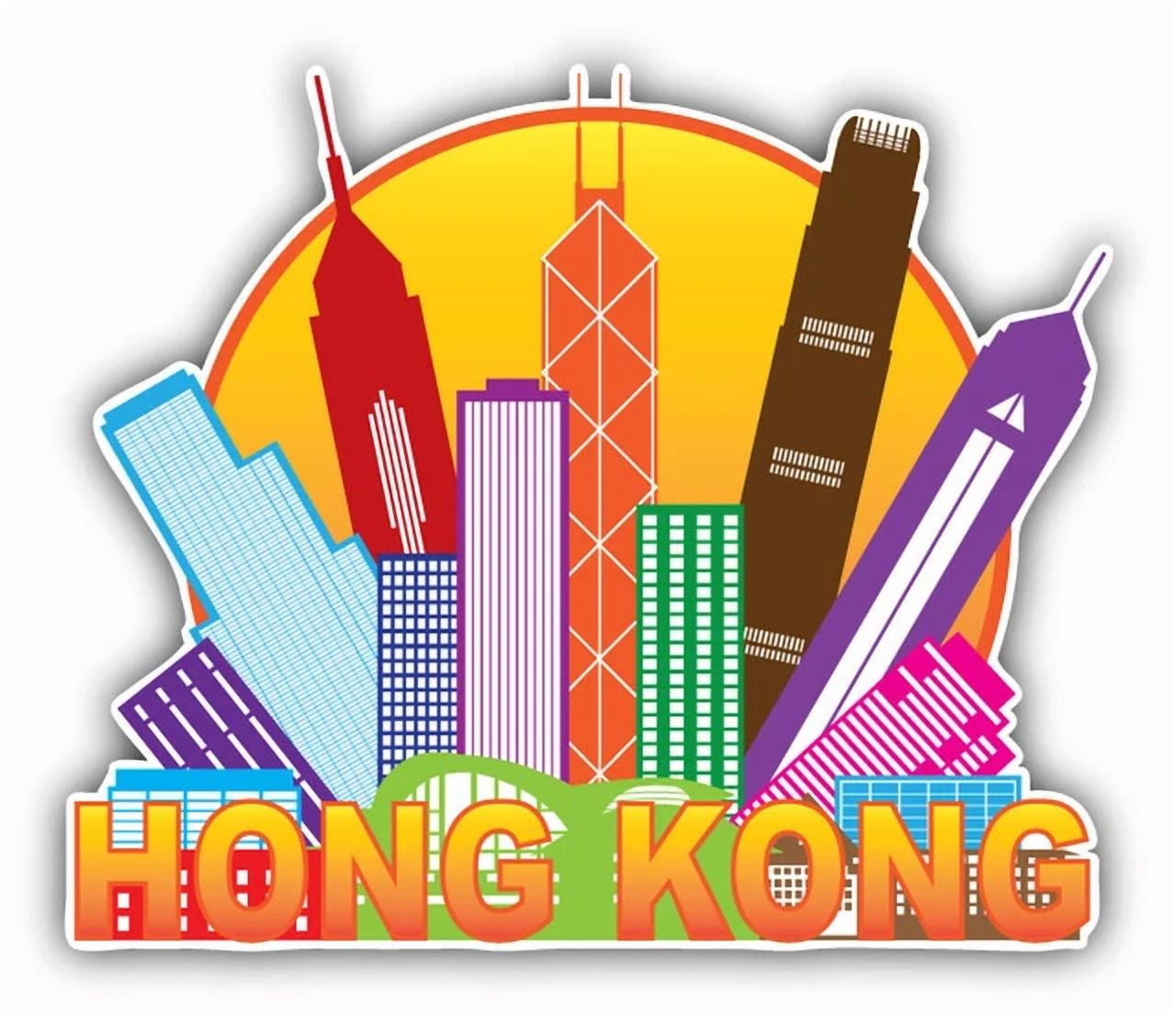DOPASTICKER Hong Kong Cartoon Label Sticker Decal Phone Decal Water ...