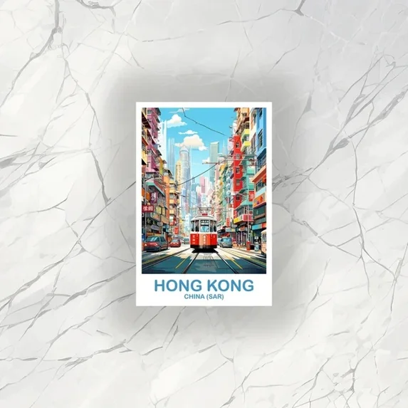 DOPASTICKER Hong Kong Travel Sticker For Luggage, Asian Travel ...