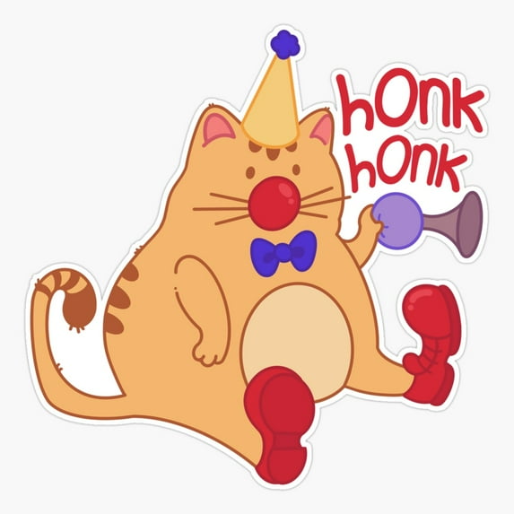 DOPASTICKER Honk Honk Cat Sticker, Phone Sticker Water Bottle Sticker ...