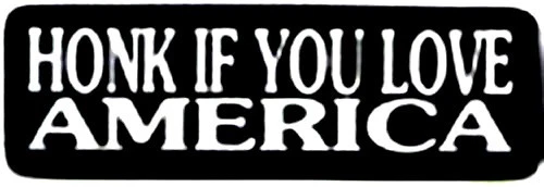 DOPASTICKER Honk If You Love America Sticker Phone Decal Water Bottle ...