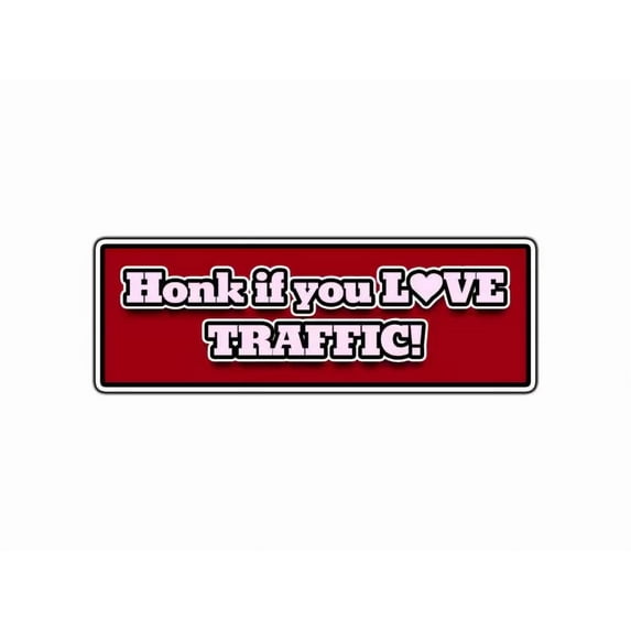 DOPASTICKER Honk If You Love Traffic Car Decorative Laptop, Phone ...