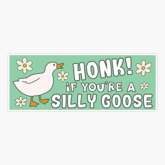 DOPASTICKER Honk If You'Re A Go.Ose Bumper Sticker, Phone Sticker Car ...