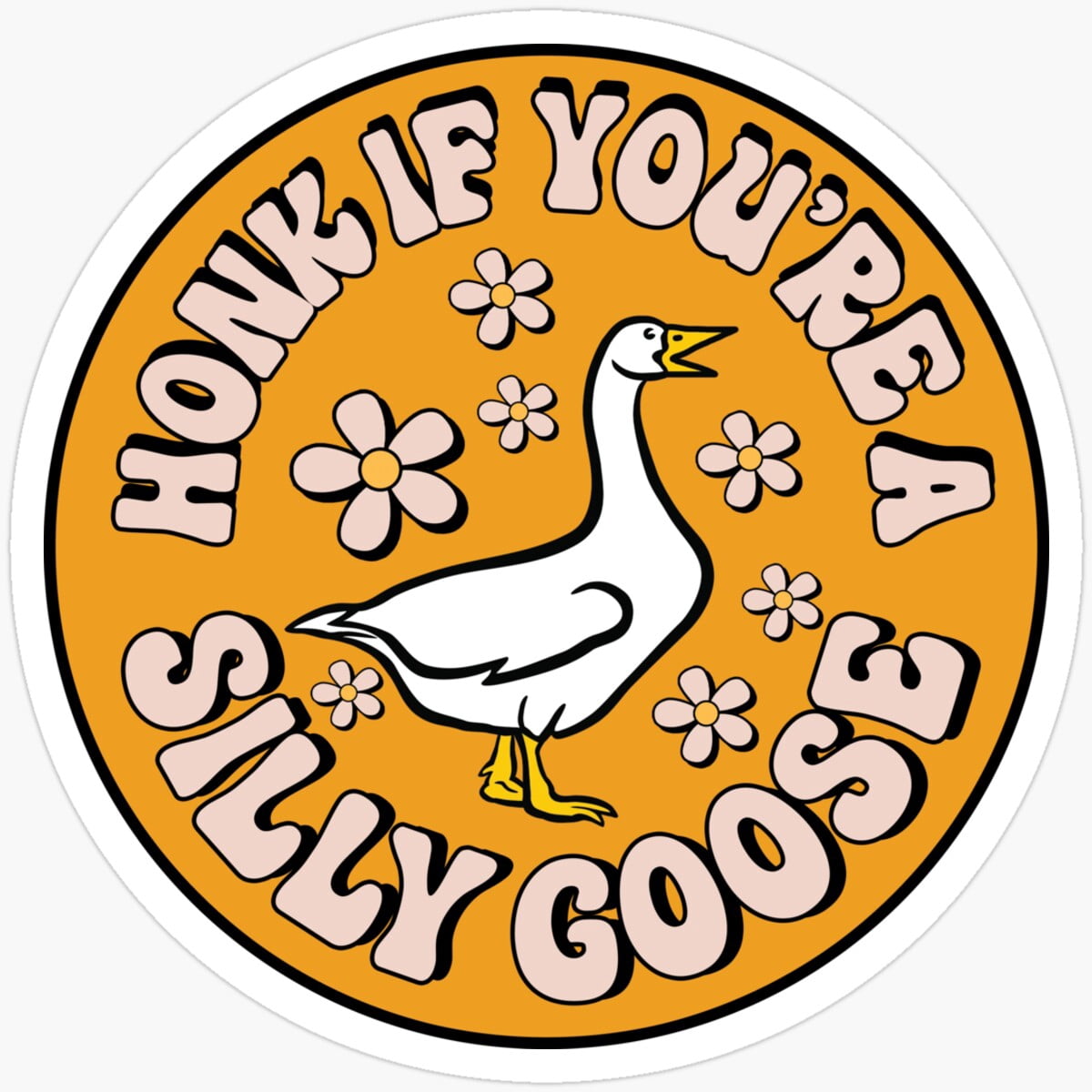 DOPASTICKER Honk If You'Re A Go.Ose Bumper Sticker Waterproof Sticker ...