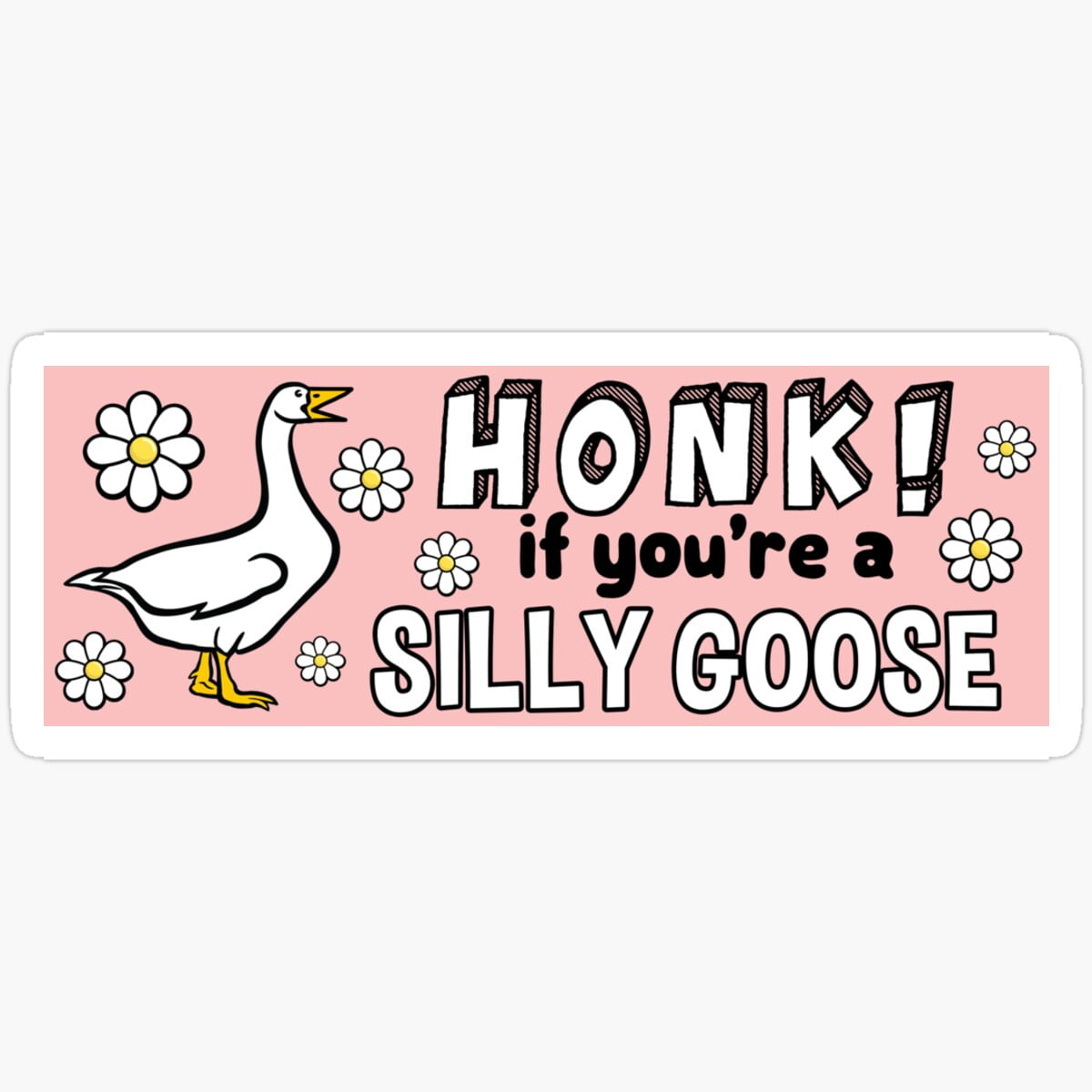 DOPASTICKER Honk If You'Re A Go.Ose Car Bumper Sticker Waterproof ...