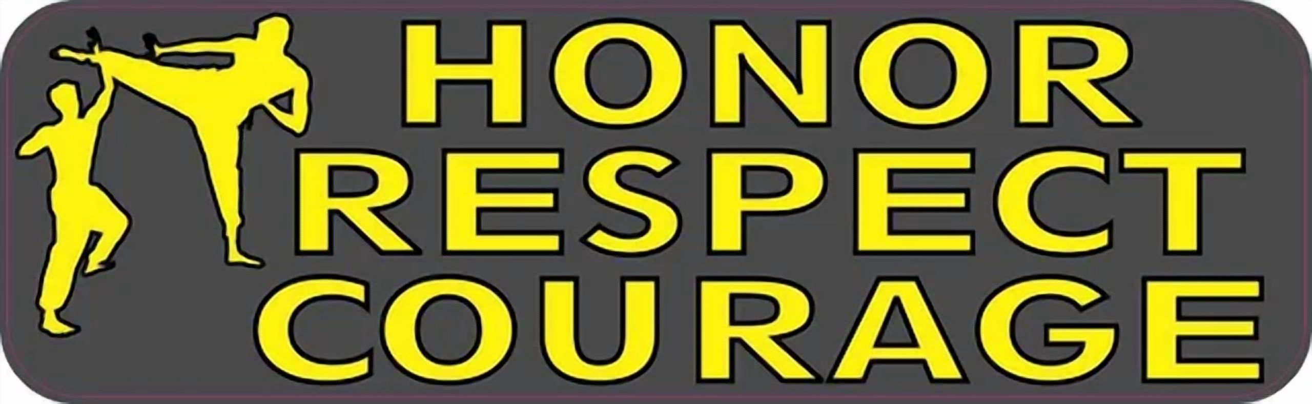 DOPASTICKER Honor Respect Courage Sticker Karate Stickers Vehicle ...