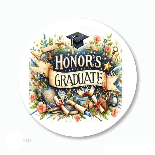 DOPASTICKER Honors Graduate Graduation Graduation Stickers Phone Decal ...