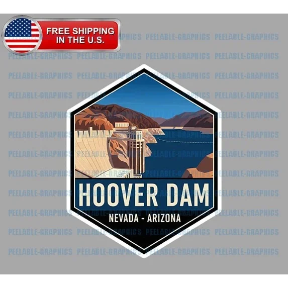 DOPASTICKER Hoover Dam Nevada Arizona Sticker Toolbox Sticker Phone ...
