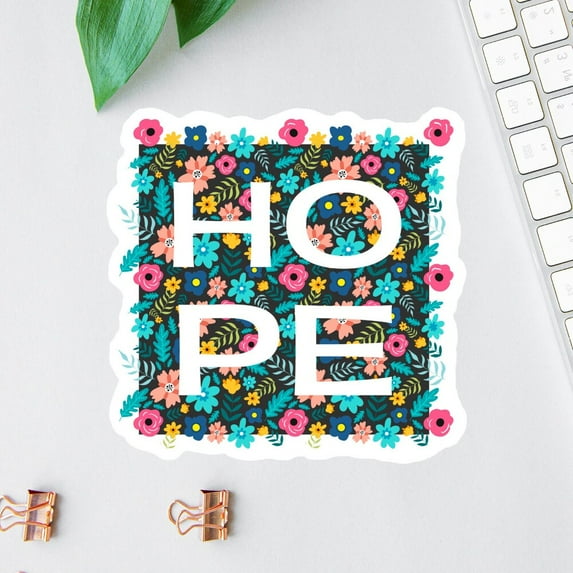 DOPASTICKER Hope Sticker, Uplifting Sticker Pack, Floral Stickers ...