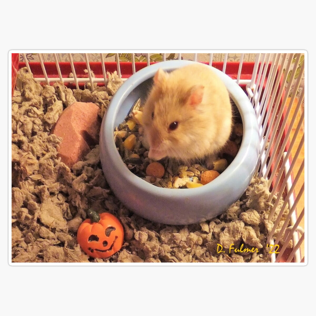 DOPASTICKER Horror Hamster Sticker, Phone Sticker Water Bottle Sticker ...