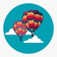 DOPASTICKER Hot Air Balloons. Sticker, Phone Sticker Water Bottle ...