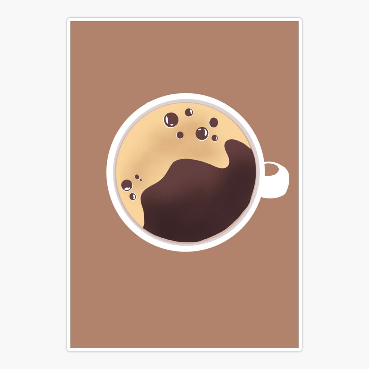 DOPASTICKER Hot Coffee Sticker, Phone Sticker Water Bottle Sticker Car ...