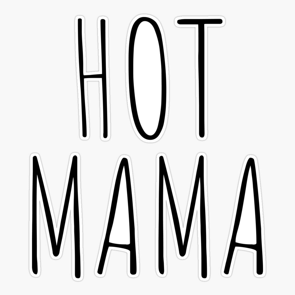DOPASTICKER Hot Mama Sticker, Phone Sticker Water Bottle Sticker Car ...