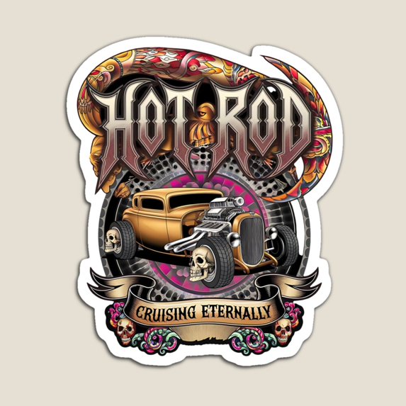 DOPASTICKER Hot Rod - In Rust We Trust - Hot Rod Heaven - Retro Not ...