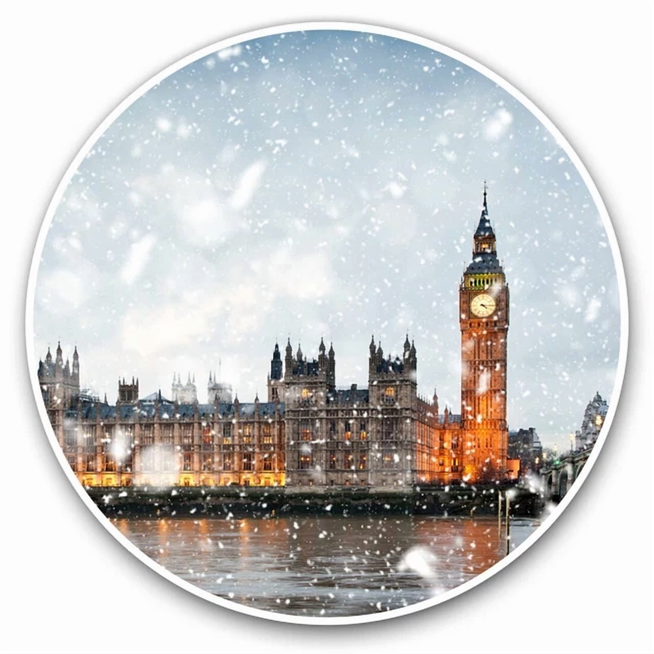 DOPASTICKER Houses Of Parliament Big Ben London Cool Gift Decorative ...