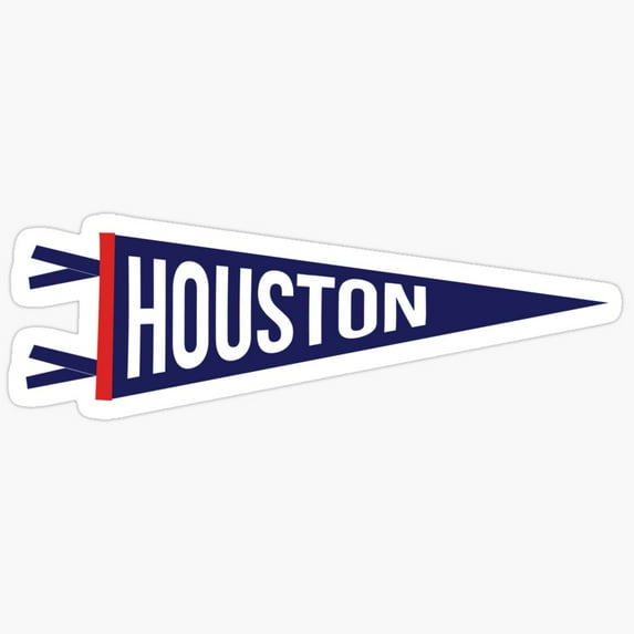 DOPASTICKER Houston Pennant Sticker, Decorate Laptops, Water Bottles ...