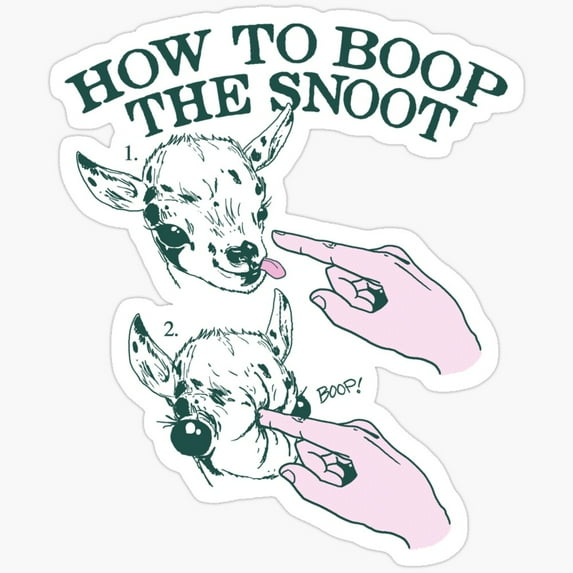 DOPASTICKER How To Boop Thenoot Perfect Gift Everyone Phone Decal Water ...