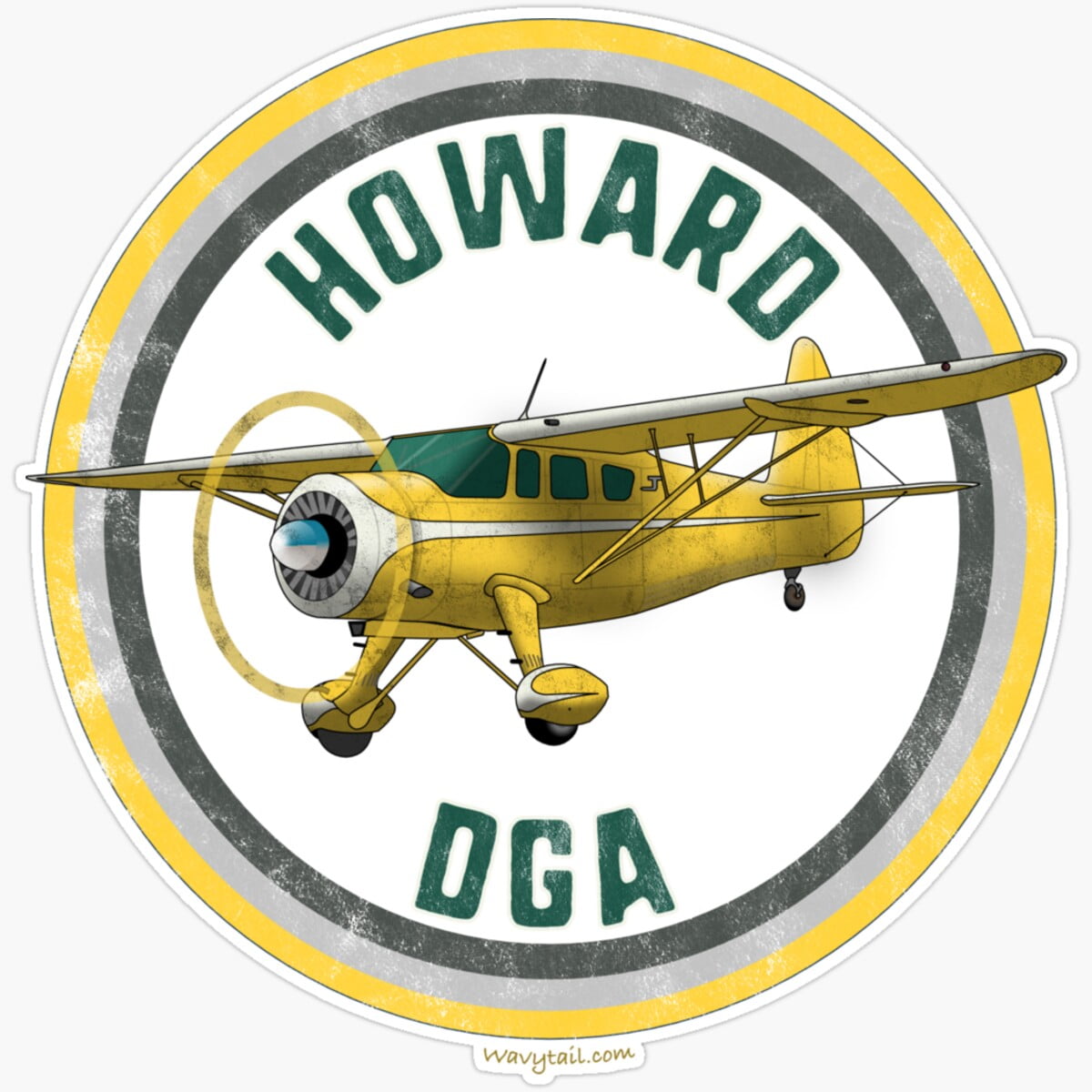 DOPASTICKER Howard Dga Airplane Sticker Decorative Laptop, Phone ...