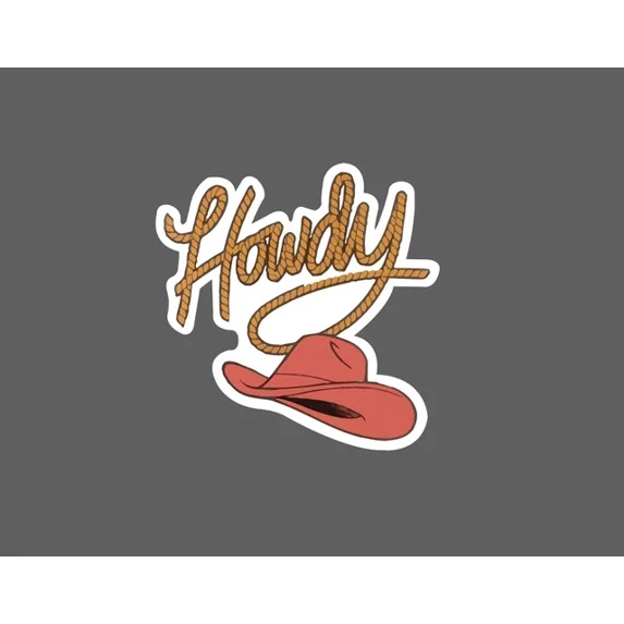 DOPASTICKER Howdy Sticker Cowgirl Rope Country Western Sticker Phone ...
