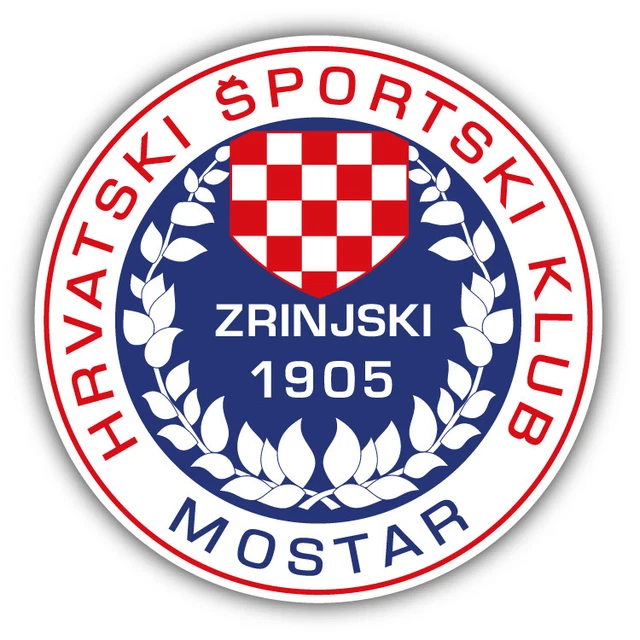 DOPASTICKER Hsk Zrinjski Mostar Fc Soccer Football Car Sticker Decal ...