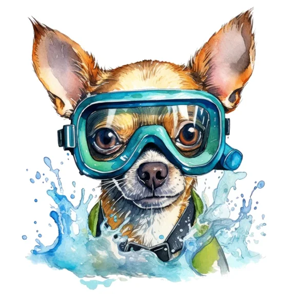 DOPASTICKER Huge Chihuahua Car Sticker Dog Sticker Phone Sticker, Latop ...