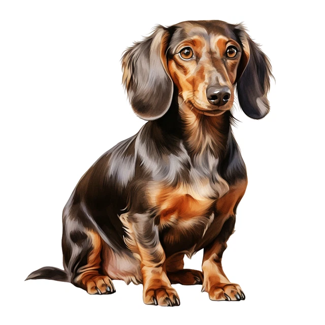 DOPASTICKER Huge Dachshund Car Sticker Dog Sticker Phone Sticker, Latop ...