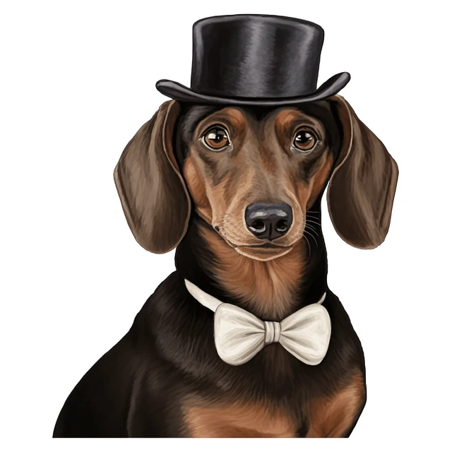 DOPASTICKER Huge Dachshund Car Sticker Dog Sticker Phone Sticker, Latop ...