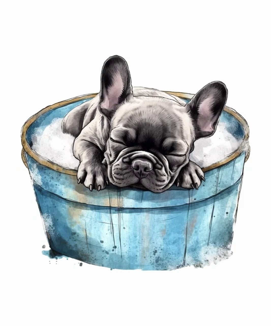 DOPASTICKER Huge French Bulldog Dog Car Sticker Dogs Sticker Phone ...