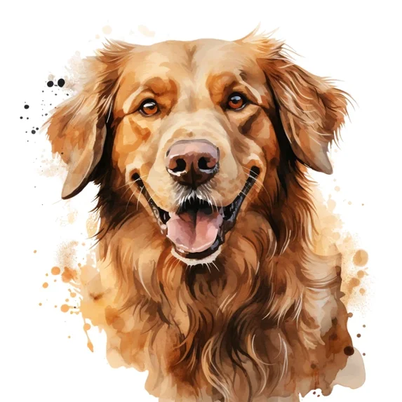 DOPASTICKER Huge Golden Retriever Dog Car Sticker Dogs Sticker Phone ...