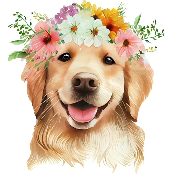 DOPASTICKER Huge Golden Retriever Dog Car Sticker Dogs Sticker Phone ...