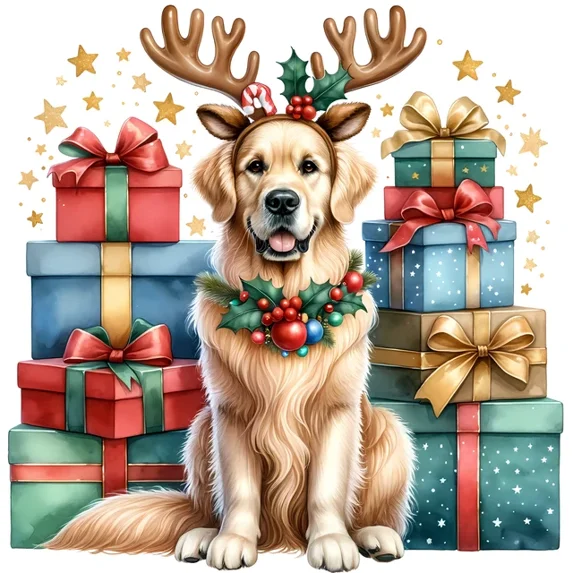 DOPASTICKER Huge Golden Retriever Dog Car Sticker Dogs Sticker Phone ...