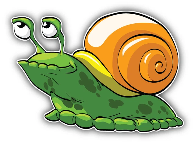DOPASTICKER Huge Snail Cartoon Animal Sticker Decal Phone Decal Water ...