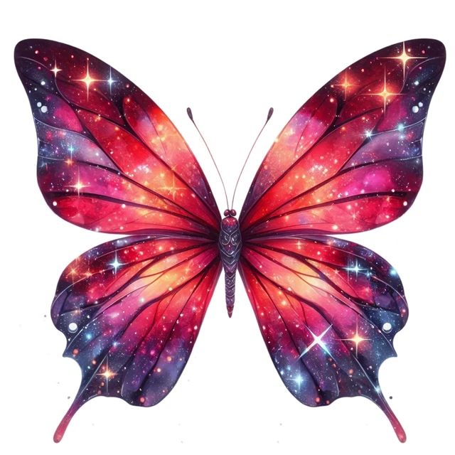 DOPASTICKER Huge Sparkly Butterfly Sticker Sparkling Butterfly Phone ...