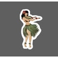 DOPASTICKER Hula Girl Sticker Lei Dance Hawaii Tropical Beach Ocean ...