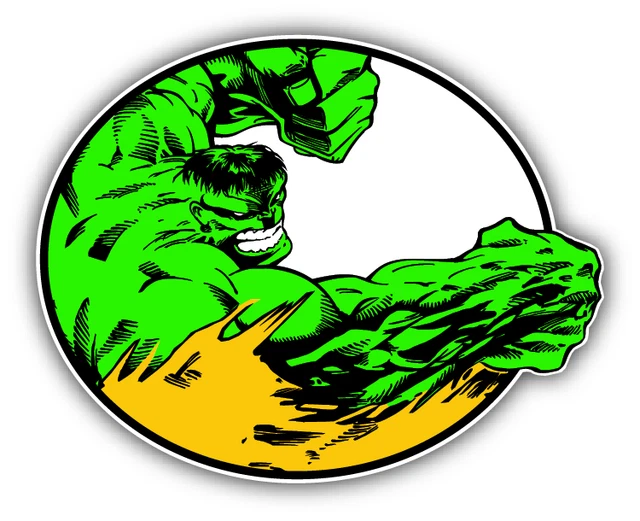 DOPASTICKER Hulk Kick Cartoon Car Sticker Decal Phone Decal Water ...