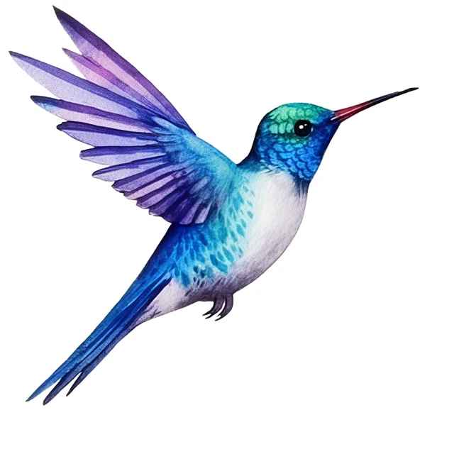 DOPASTICKER Hummingbird Sticker Beautiful Blue Bird Hope Love Grief ...