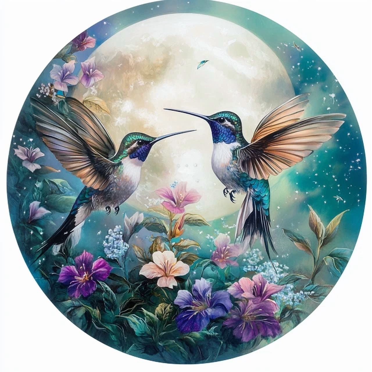 DOPASTICKER Hummingbird Sticker Delicate Bird Motif In Watercolour ...