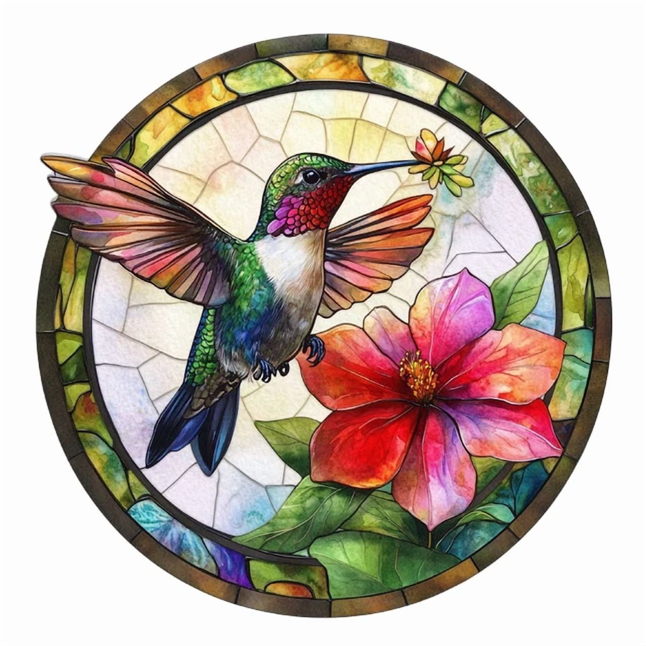 DOPASTICKER Hummingbird Sticker Delicate Bird Motif In Watercolour ...
